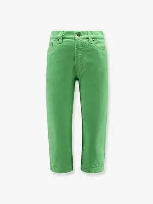 Versace Non-stretch Cotton Cropped Trousers With Medusa Detail