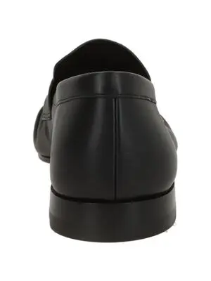 CHRISTIAN LOUBOUTIN Leather Loafers With Silver-tone Hardware