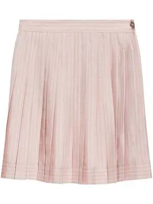 Versace Pleated Skirt With Chain Print