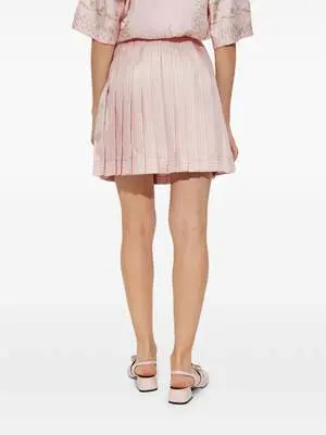 Versace Pleated Skirt With Chain Print