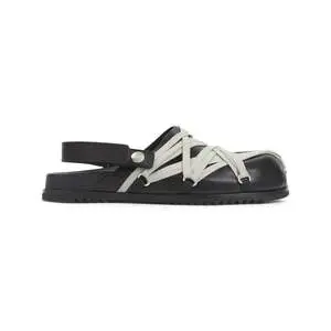 Rick Owens Megalace Granola Mules - Black