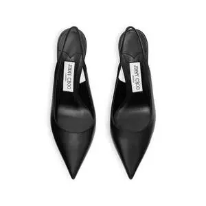 JIMMY CHOO Pointed Toe Slingback Stiletto Heels - Black