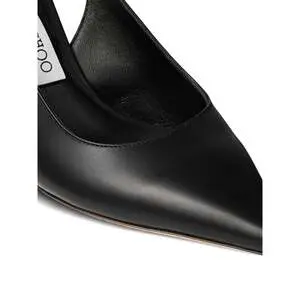 JIMMY CHOO Pointed Toe Slingback Stiletto Heels - Black