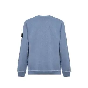 Stone Island Ribbed Crew Neck Long Sleeve Sweatshirt - Blue