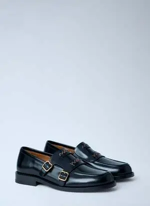 Marni Double Monk Strap Loafers In Leather