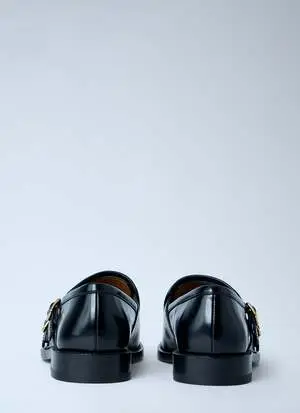 Marni Double Monk Strap Loafers In Leather