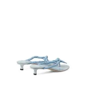 JIMMY CHOO Braided Knot Detail Sandals
