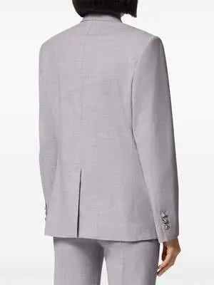 Versace Tailored Double-breasted Jacket In Wool
