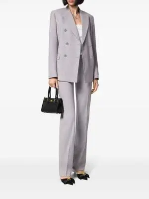 Versace Tailored Double-breasted Jacket In Wool