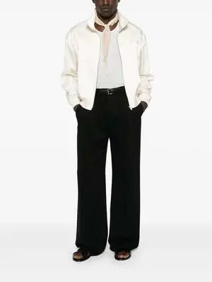 Saint Laurent Full Zip Stand Collar Sweatshirt