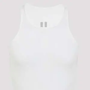 Rick Owens Ribbed Viscose Tank Top - White