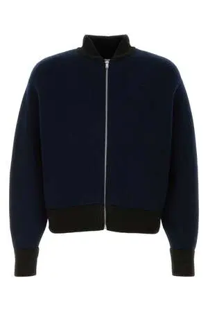 JIL SANDER Wool Blend Cardigan - Blue