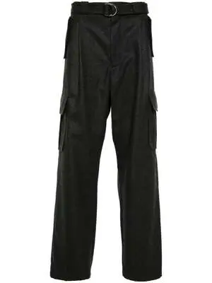 Prada Wool Flannel Cargo Pants