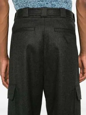 Prada Wool Flannel Cargo Pants