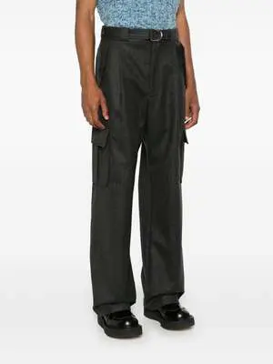 Prada Wool Flannel Cargo Pants