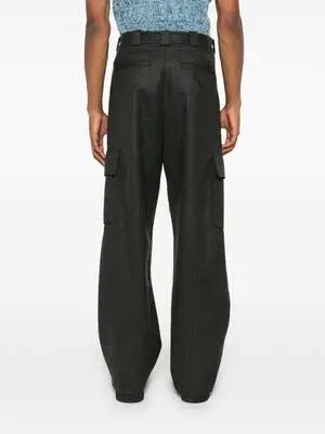 Prada Wool Flannel Cargo Pants