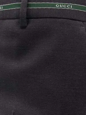 Gucci Wool Trousers With Detail - Multicolor