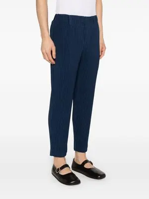 Issey Miyake Pleated Cropped Trousers - Multicolor