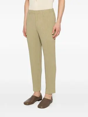 Issey Miyake Homme Plissé Pleated Straight Leg Trousers