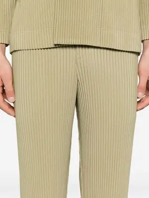 Issey Miyake Homme Plissé Pleated Straight Leg Trousers