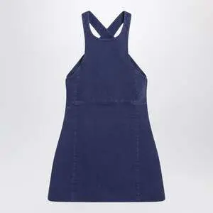 Miu Miu Gabardine Mini Dress - Blue