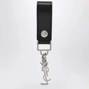 Saint Laurent Cassandre Leather Keychain
