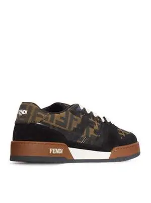Fendi Match Lace-up Jacquard Sneakers - Multicolor