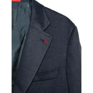 Isaia Textured Silk And Cotton Blend Blazer