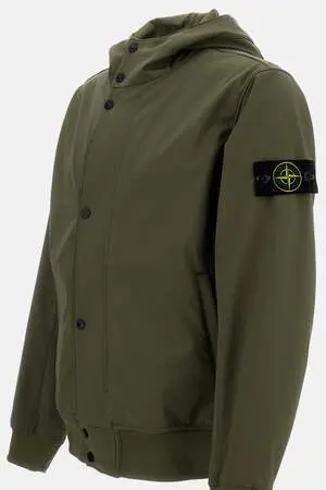 Stone Island Soft Shell Hooded Jacket - Multicolor