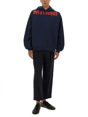 Marni Logo Print Hoodie