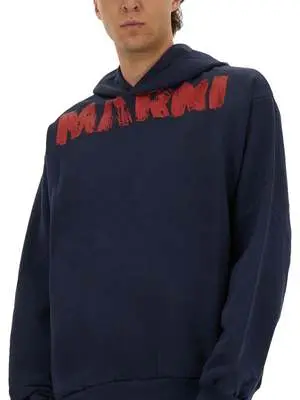 Marni Logo Print Hoodie