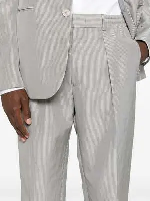 Fendi Striped Tailored Viscose Pants