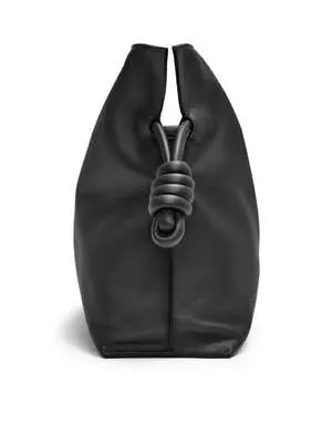 Loewe Medium Flamenco Clutch Bag In Nappa Calfskin - Black