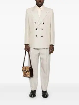 Valentino Garavani Double-breasted Linen Jacket - Multicolor