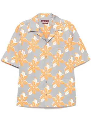 Gucci Twist Fl On Pop` Print Shirt - Multicolor