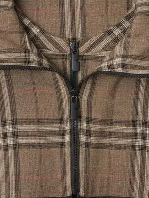 Burberry Checked Zip-up Jacket - Multicolor
