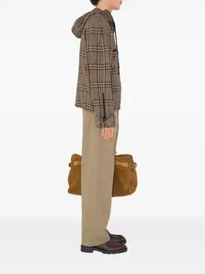 Burberry Checked Zip-up Jacket - Multicolor
