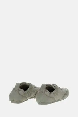 Fendi Ff Jacquard Nylon & Suede Lace-up Sneakers - Multicolor