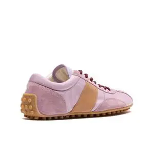 TOD'S Leather And Suede Marathon Sneakers - Pink