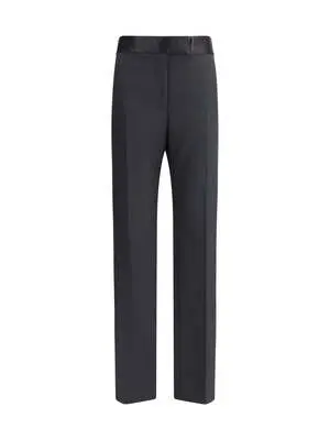 TOM FORD Wool And Silk Pants - Black