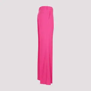 Chloé Flare Wool Blend Trousers - Multicolor