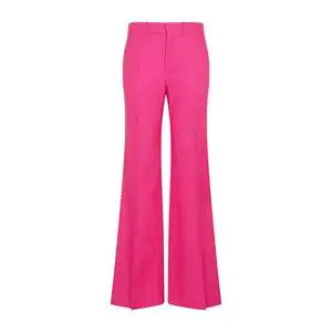 Chloé Flare Wool Blend Trousers - Multicolor