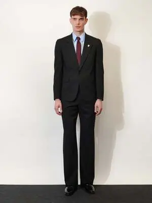 Gucci Gg Wool Blend Trousers - Black
