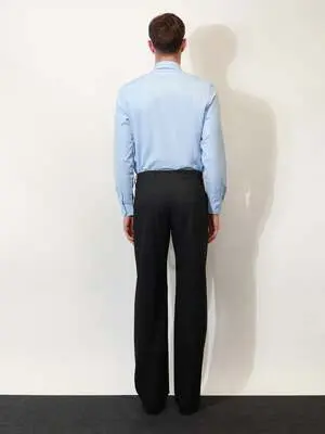 Gucci Gg Wool Blend Trousers - Black