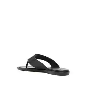 AeydĒ Nappa Leather Thong Sandals - Black