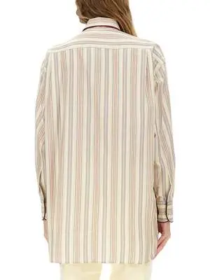 Etro Striped Cotton Shirt - Multicolor