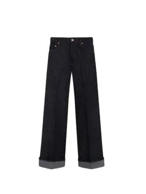 Burberry Cotton Jeans Made In Italy - Multicolor