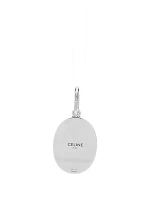 Celine Silver Brass Oval Maison Charm Pendant