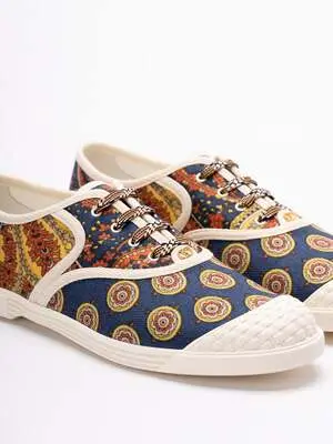 Valentino Garavani Printed Lace-up Sneakers