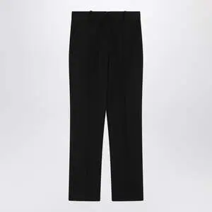 Jacquemus Cotton Blend Trousers - Black